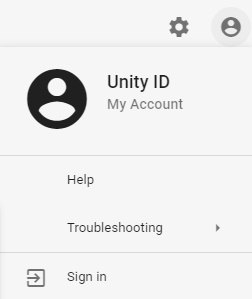 Connexion au hub Unity